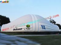 China White Airtight Inflatable Party Tent PVC Tarpaulin 20x10x5m Outdoor for sale