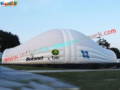 China White Airtight Inflatable Party Tent PVC Tarpaulin 20x10x5m Outdoor for sale