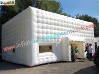 China Custom Giant Inflatable Party Tent 8x8x4m PVC Tarpaulin Airtight Tent for Outdoor Events for sale