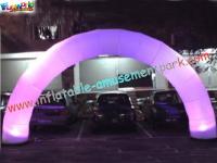 China Custom Outdoor LED Inflatable Arch Lighting Decoration - 3 Meter Height with PVC Coated Nylon Material for sale
