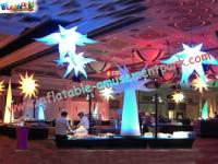 China 3 Meter Inflatable Star Lamp Decoration with LED Changing Lights for Indoor Parties and Clubs for sale