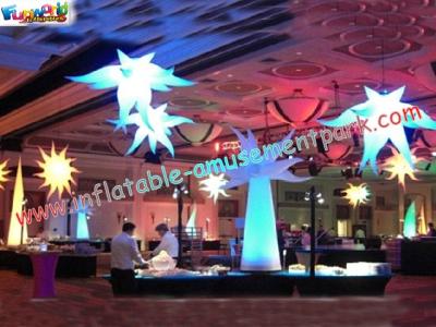 China 3 Meter Inflatable Star Lamp Decoration with LED Changing Lights for Indoor Parties and Clubs for sale
