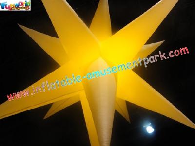 China 3 Meter PVC Coated Nylon Inflatable LED Star Decoration with CE/UL Blower for Parties and Events for sale