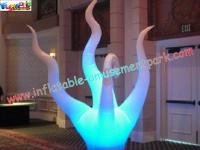 China Outdoor Multicolor LED Changing Inflatable Lighting Decoration 3 Meter Height with CE/UL Blower for Parties and Events for sale