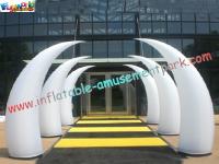 China 3 Meter Outdoor PVC Coated Nylon Inflatable Lighting Decoration Tusk with LED Lights for Events for sale