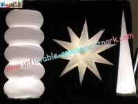 China Outdoor Inflatable Lighting Decoration 3m High with LED Changing Light for Party Club for sale