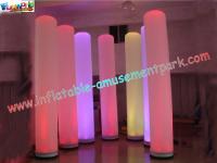 China 3m High PVC Coated Nylon Inflatable Lighting Decoration Pillar for Party Exhibition Event for sale