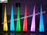 China Inflatable Lighting Decoration Cone with LED changing light use for party, club,event for sale