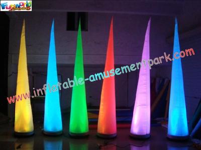 China Inflatable Lighting Decoration Cone with LED changing light use for party, club,event for sale