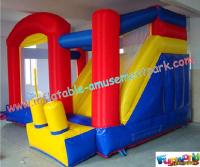 China Commercial Inflatable Bounce House with Slide 4m x 3.6m for Kids Party Rental for sale