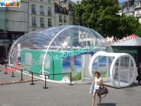 China Large Advertising Inflatable Party Tent , Transparent Airtight Tent for sale