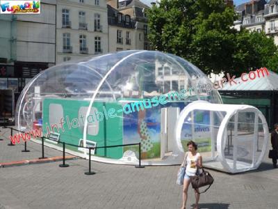 China Large Advertising Inflatable Party Tent , Transparent Airtight Tent for sale