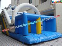 China Commercial 0.55mm PVC Tarpaulin Inflatable Water Slide 9m Long for Outdoor Use for sale