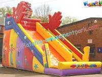 China Commercial Inflatable Slide 8x4x6m PVC Tarpaulin Durable Safety for Rent Resale for sale