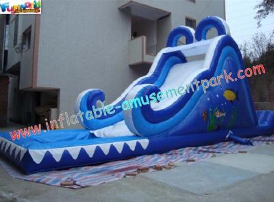 China Commercial Grade 0.55mm PVC Tarpaulin Outdoor Inflatable Water Slide 12m x 3m x 5m for sale
