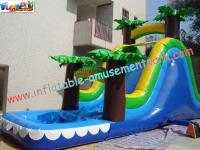 China Childrens Outdoor Inflatable Water Slide 10m x 2.7m for Parties Amusement Park for sale