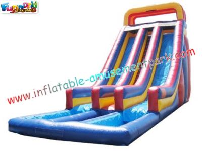 China Custom SUMMER Amusement Park Outdoor Adult Water Inflatable Slide 14m x 5.5m x 7m for sale