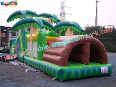 China 12x3x5 Meter Commercial Inflatable Obstacle Course with 175KG Weight - Fire Retardant PVC for Rental & Home Use for sale