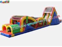 China 20L x 4W x 5H Meter Commercial Inflatable Obstacle Course with 0.55mm PVC Material and 290KG Weight for sale