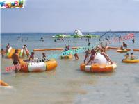 China Inflatable Saturn Rocker Water Park Set with 3m Diameter Trampoline and 2.8m Slide for Children and Adults for sale