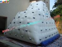China Inflatable Aqua Iceberg Toy 5x4x3.7m 2-Sided Climbing for Lake Seaside Water Park for sale