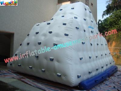 China Inflatable Aqua Iceberg Toy 5x4x3.7m 2-Sided Climbing for Lake Seaside Water Park for sale