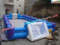 China Commercial 0.55mm PVC Tarpaulin Inflatable Football Game 12x6x1.8m for Rent Resale for sale
