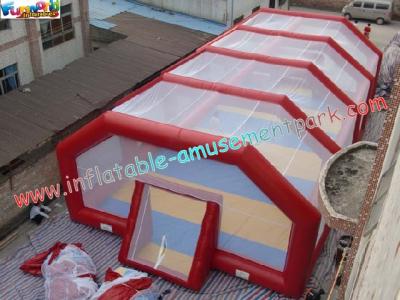 China Custom Inflatable Football Field 20x10m PVC Tarpaulin Sports Game for Commercial Home Use for sale