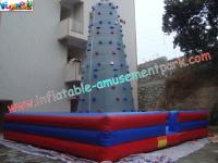 China Commercial Grade 0.55mm PVC Tarpaulin Inflatable Rock Climb 8x8x8m for Home and Business for sale