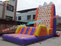 China Custom Commercial Grade PVC Tarpaulin Inflatable Climbing Wall 8x4.5x7m Sports Games for sale