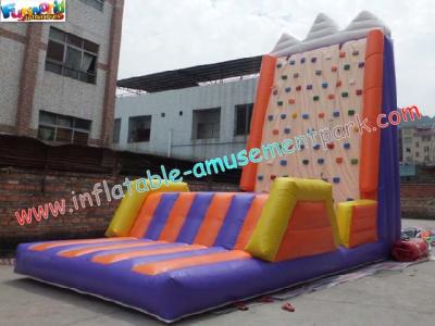 China Custom Commercial Grade PVC Tarpaulin Inflatable Climbing Wall 8x4.5x7m Sports Games for sale