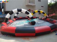 China Commercial 0.55mm PVC Tarpaulin Inflatable Race Track 13x7x3m Sports Games for Rent for sale