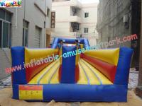 China Inflatable Bungee Run 10x3x2.5m Durable PVC Tarpaulin Commercial Grade Sports Game for sale