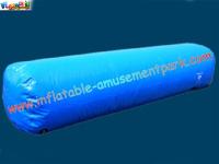 China Custom Blue 0.9mm Durable Commercial Grade PVC Tarpaulin Inflatable Paintball Bunkers with 8kg Weight and 30×20×20cm Packing for sale