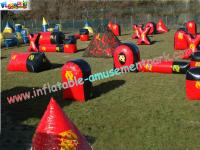 China 0.6mm PVC Tarpaulin Paintball Bunkers Field - Custom Sizes with 8kg Weight and 1-Year Warranty for sale