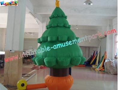 China Custom 420D PVC Coated Nylon Inflatable Christmas Tree Decorations - 2 to 8 Meter Height Range with CE/UL Certified Blowers for sale