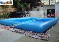 China 0.9mm Durable Square PVC Inflatable Water Pool 8x8m for Shopping Mall Water Toys for sale
