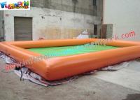 China Outdoor Inflatable Kids Pool 10x8m Orange Swimming Walk Roller Water Toy for sale