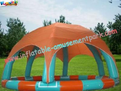 China Outdoor PVC Tarpaulin Inflatable Water Pool 10m Diameter 5m Height with Tent for Paddle Bumper Boat for sale