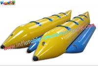 China Commercial Grade PVC Inflatable Banana Boat - 279x270cm Size, 80kg Weight with Heat-Welded Seams for Lake Towing for sale
