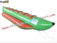 China Custom 0.9mm PVC Tarpaulin Inflatable Banana Boat - 279x270cm Single Tube Water Toy for Lake & Sea for sale