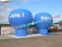 China Custom Outdoor Blue Advertising Inflatable Cold Air Balloon 3-8m High for sale