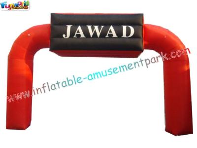 China Custom Printed Red Inflatable Archway 10x5m for Festival Promotion Advertising for sale