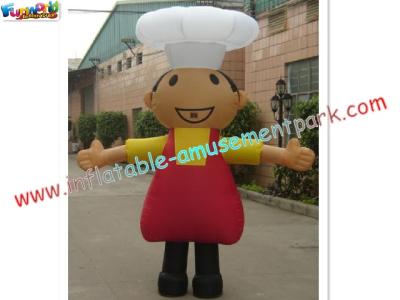 China Outdoor Moving Cartoon Advertising Inflatables 2.2m High Custom Logo for sale