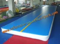 China Special Drop Stitch Fabric Inflatable Air Tumble Track 8m x 1.68m for Gymnastics Training for sale