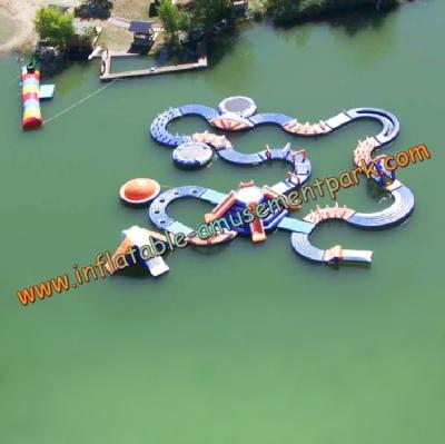 China 0.9mm PVC Inflatable Water Park 15×15m to 30×30m with Safety Certifications for Amusement Centers for sale