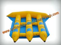 China 6 Person Yellow Inflatable Fly Fish Boat 0.9mm PVC Tarpaulin 3m x 3m for sale