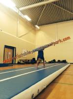 China Customized Air Tight Inflatable Tumble Track 12x2x0.2m Drop Stitch Fabric for Gymnasts for sale