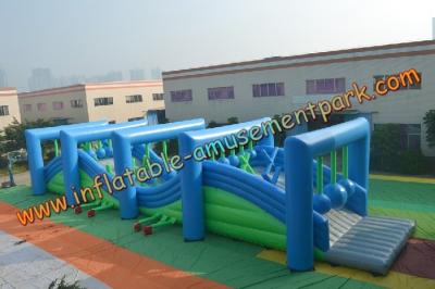China 20m PVC Inflatables Obstacle Course , Inflatable Wrecking Ball For Team for sale