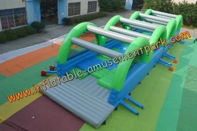 China Anti-UV Inflatables Obstacle Course  , Inflatable Obstacle Jumper 18m for sale